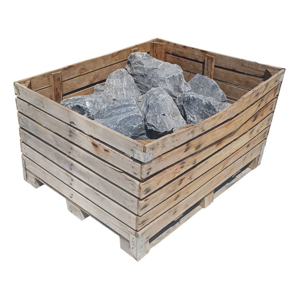 Enrochement de talus, roche bleu, roche beige, pierre bleue - Jardivrac.com