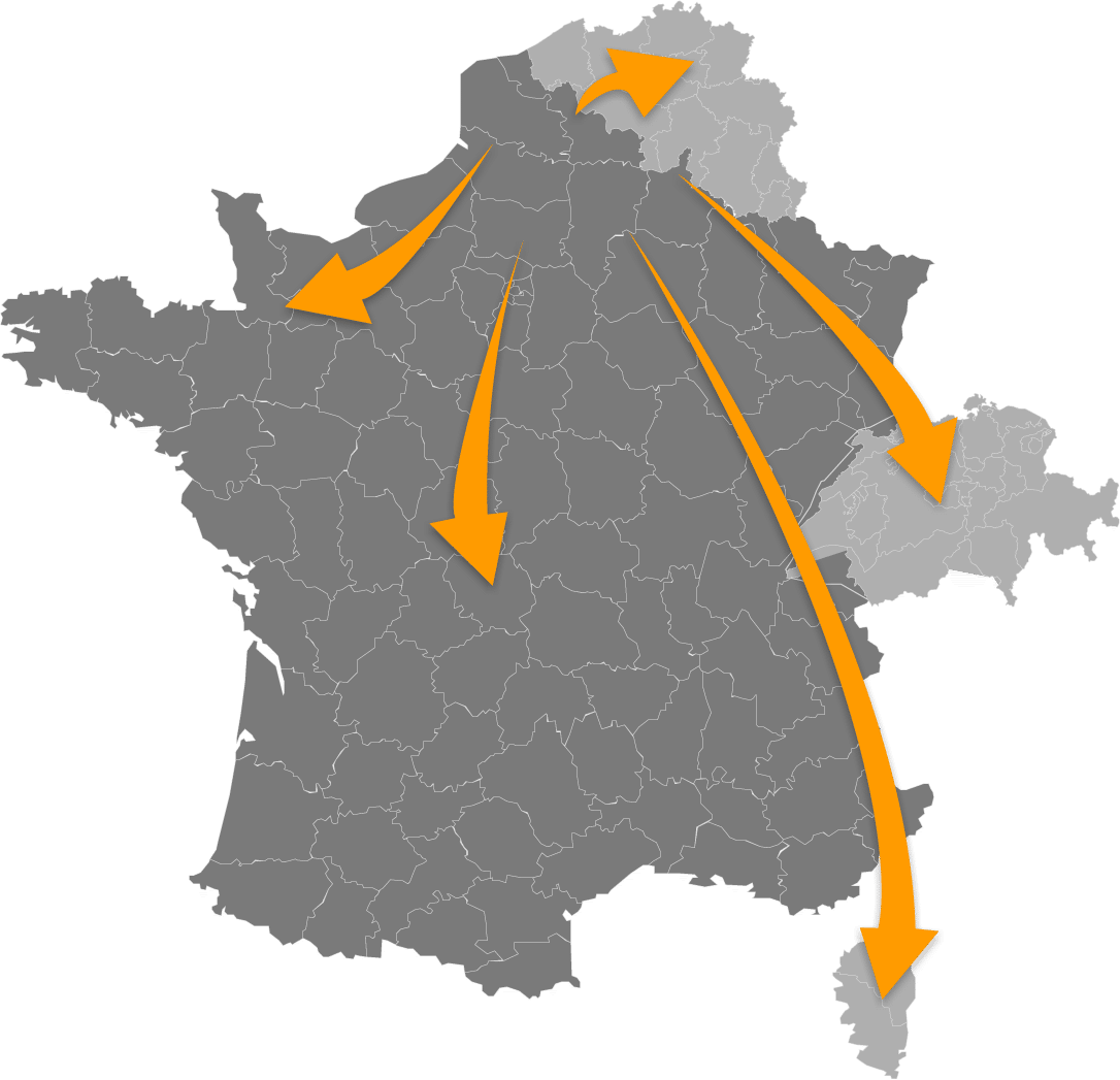 Enrochement de talus, roche bleu, roche beige, pierre bleue - Jardivrac.com